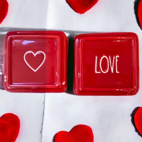 Rae Dunn | Holiday | New Rae Dunn Set Of Two Ceramic Red Petite Jewelry ...
